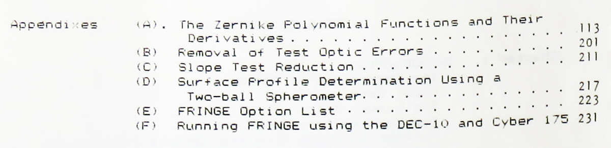 FRINGE software manual